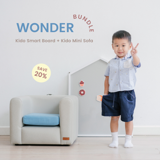 Wonder Bundle - [SMALL] Magnetic Kido Smart Board + Kido Mini Sofa Gif ...