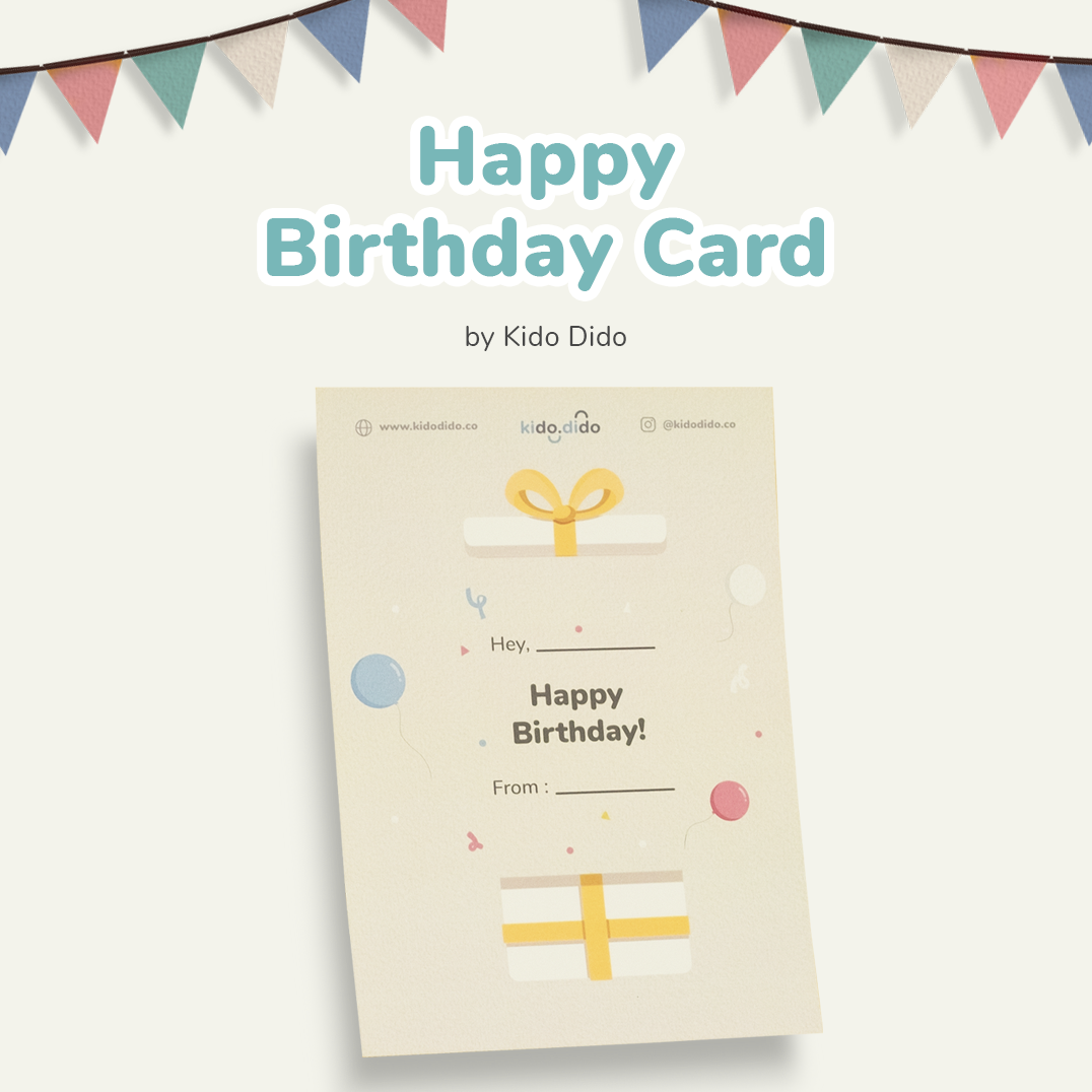 Happy Birthday Card by Kido Dido – Kido Dido | Premium Home School Board